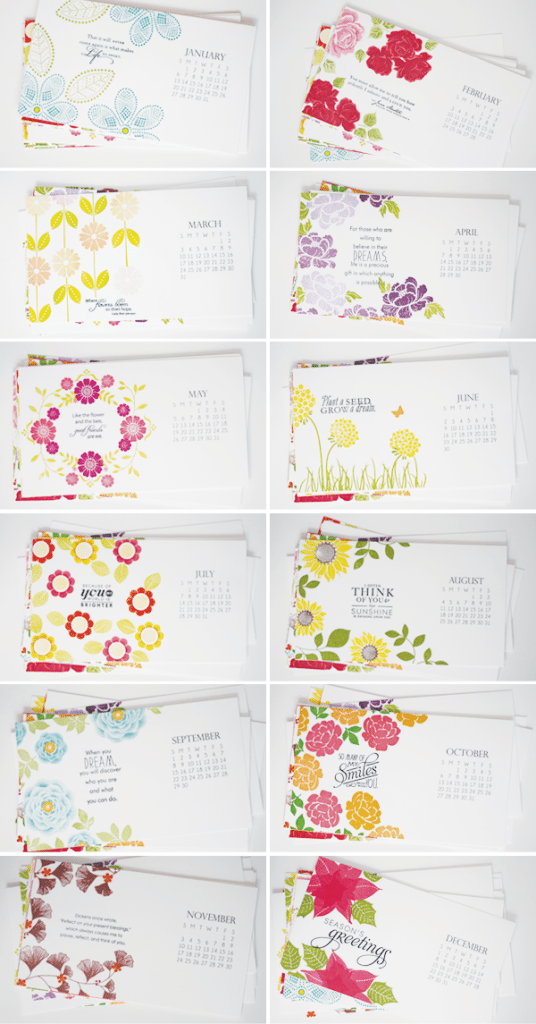 DIY Landscape Calendar - Damask Love