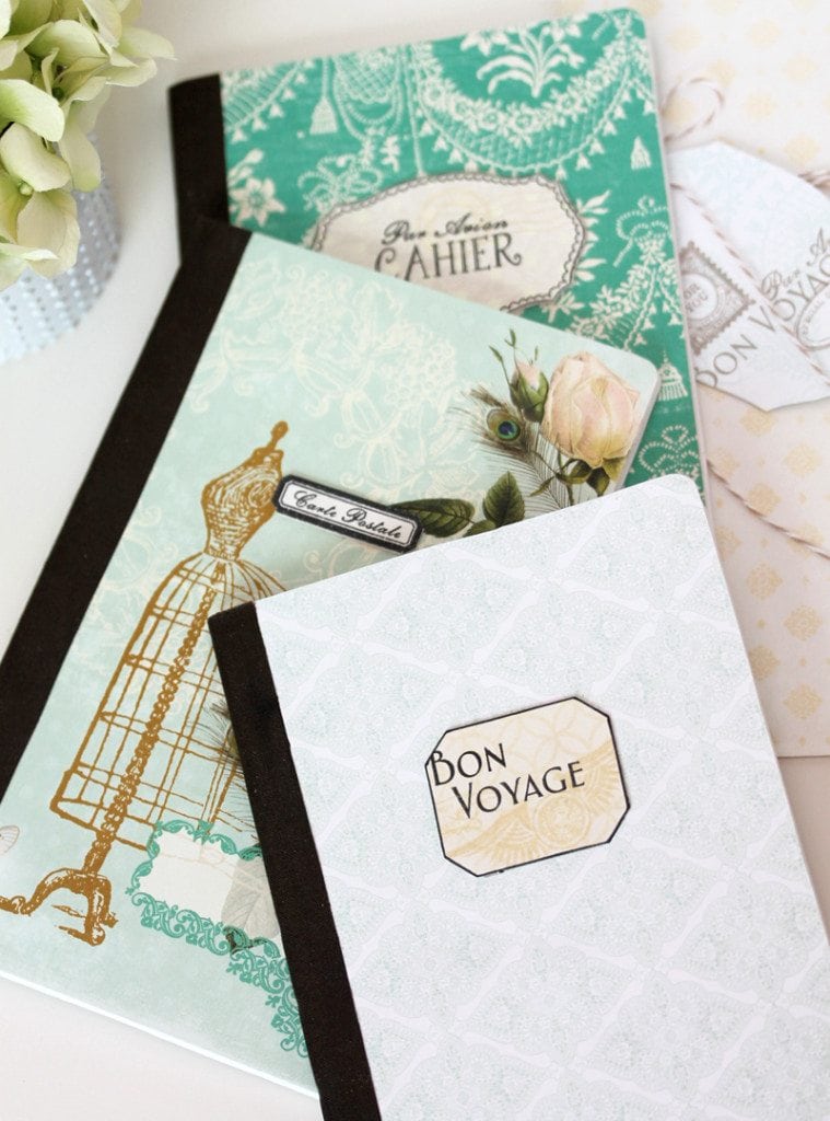 DIY Composition Books - Damask Love