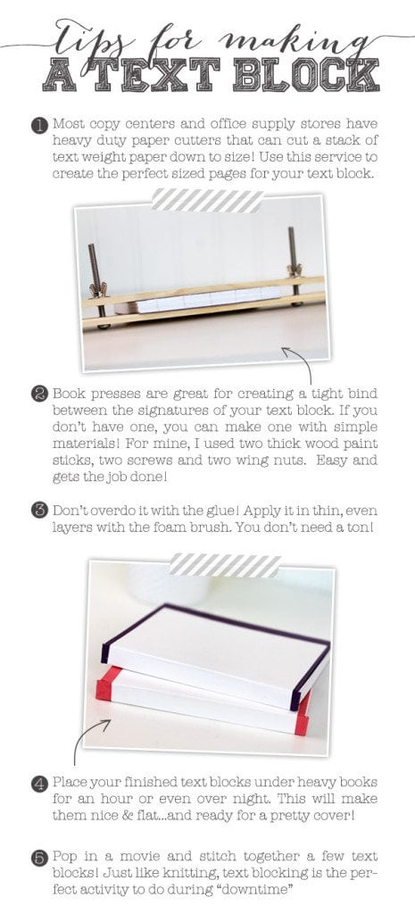 Bookbinding University: How to Make a Text Block - Damask Love