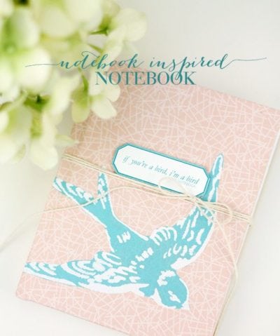 "The Notebook" Inspired Notebook with Stencil1 - Damask Love