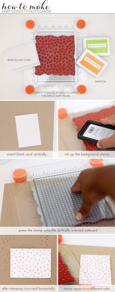 Easy Like Monday Morning: Confetti Notecards - Damask Love