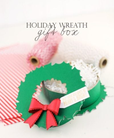 DIY Holiday Wreath Gift Box - Damask Love