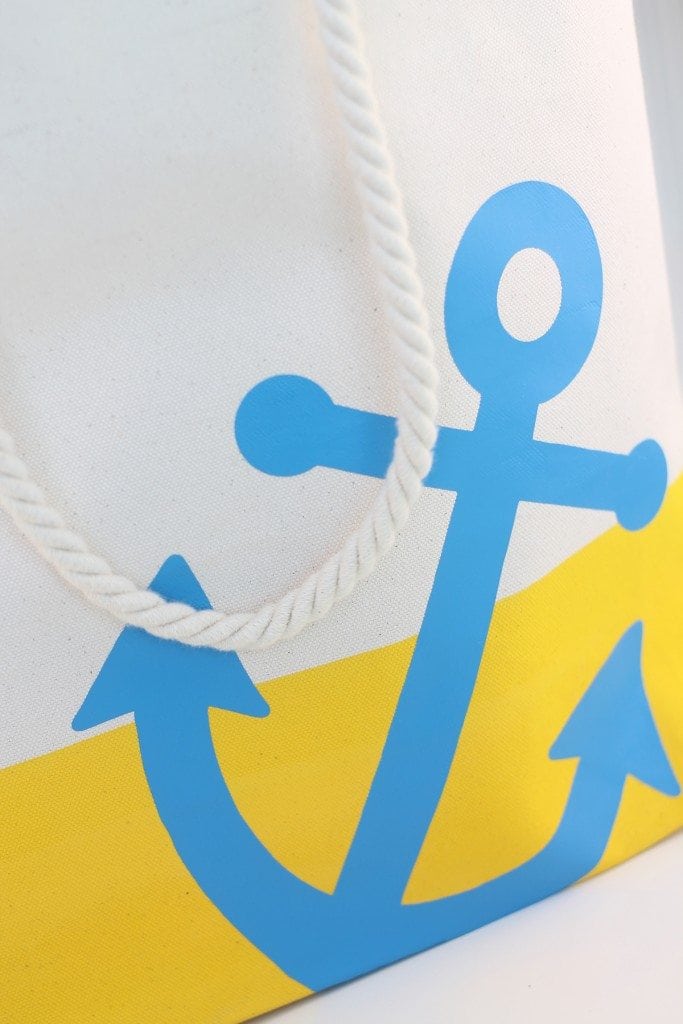 DIY Anchor Tote Bag - Damask Love