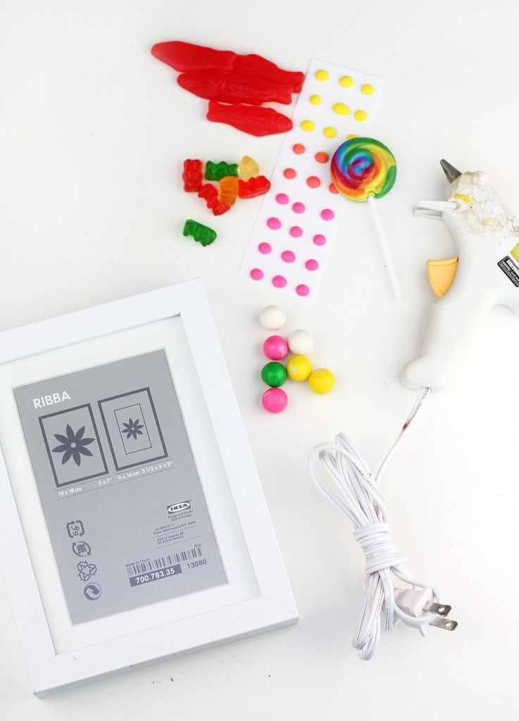 DIY Framed Candy - Damask Love