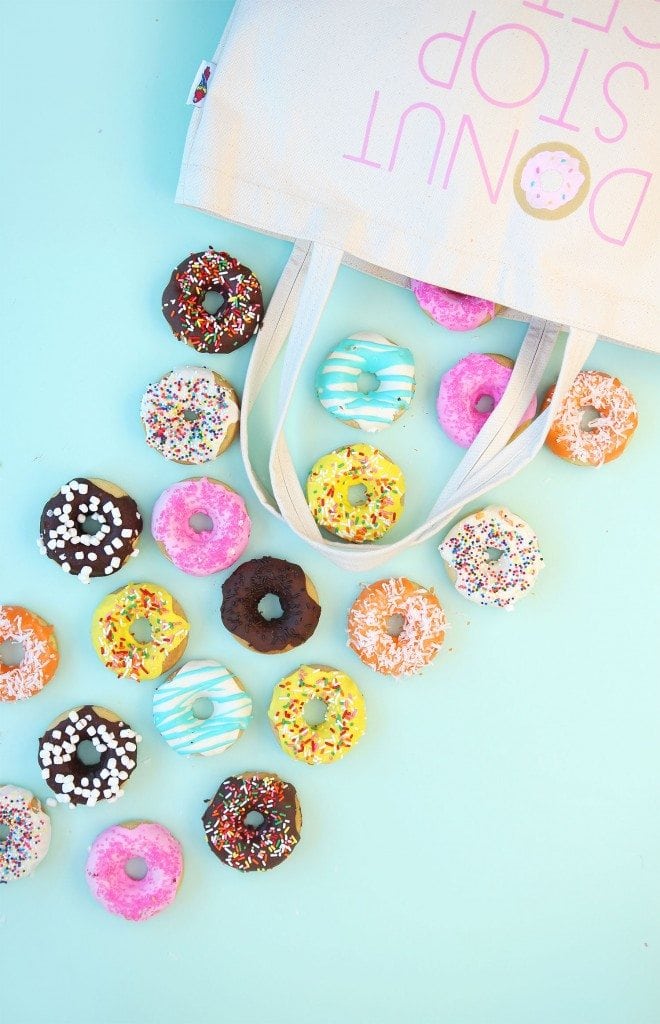 DIY Donut Tote Bag - Damask Love