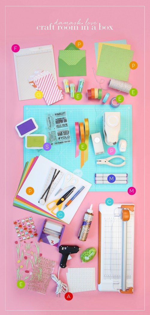 Craftroom in a Box - Damask Love