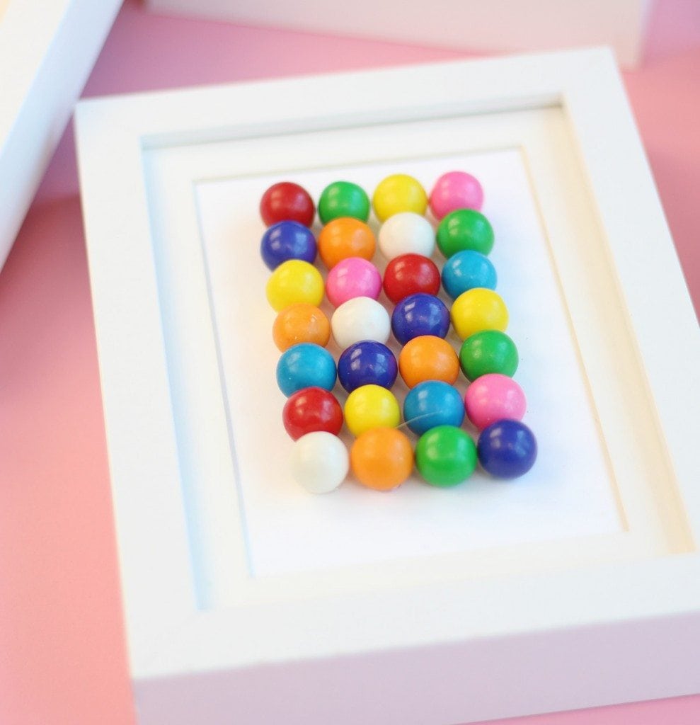 DIY Framed Candy - Damask Love