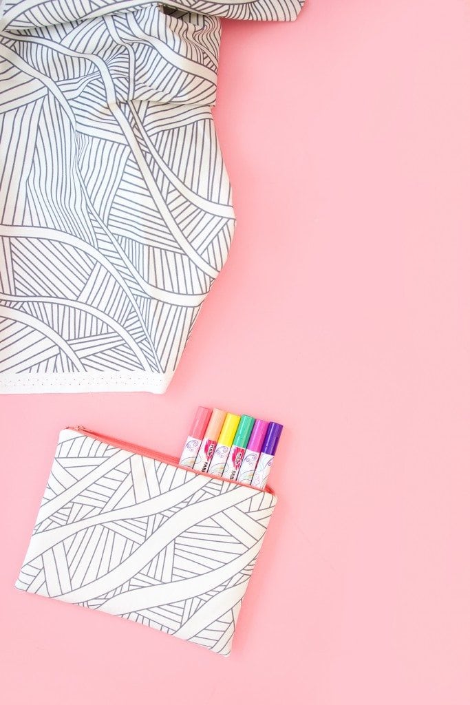 Coloring Book Fabrics - Damask Love