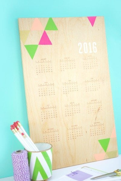 Handstamped Wood Calendar + New Stamp Sets! - Damask Love