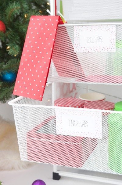 How to Gift Wrap your Holidays with elfa | Damask Love