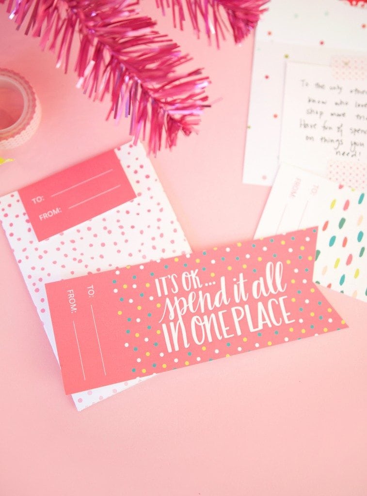 Easy Gift Card Holder + Free Printables - Damask Love