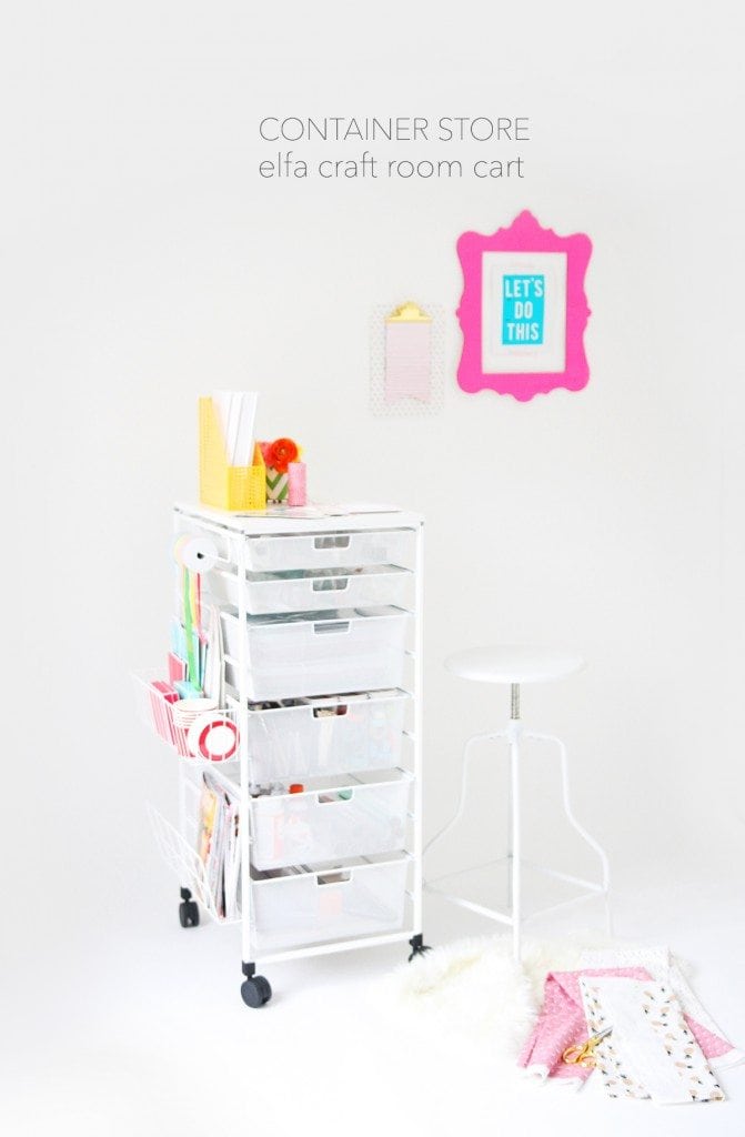DIY elfa Craft Room Cart | damask love - Damask Love