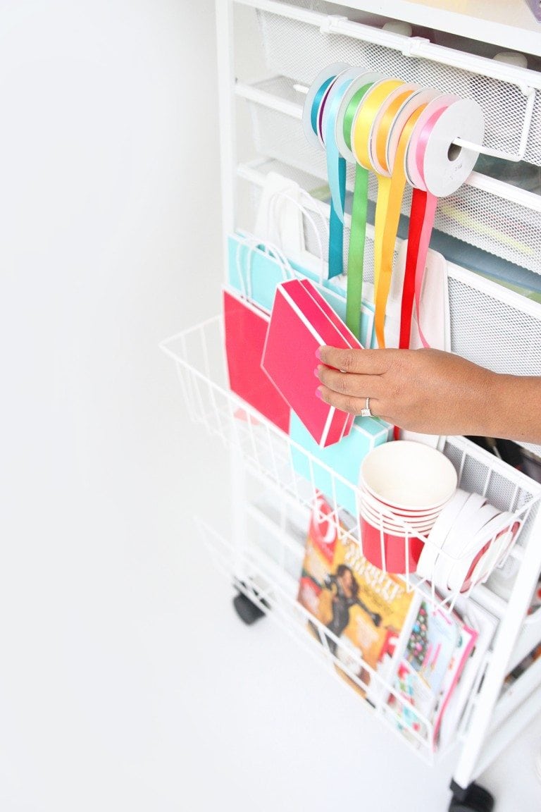 Build an elfa Craft Room Cart - Damask Love