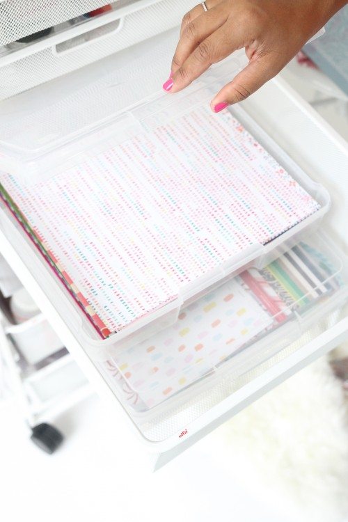 Build an elfa Craft Room Cart - Damask Love