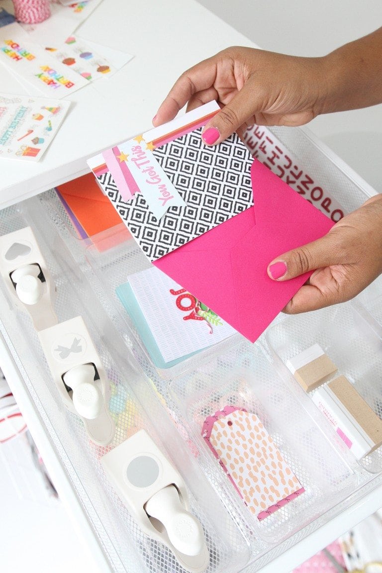 Build an elfa Craft Room Cart - Damask Love