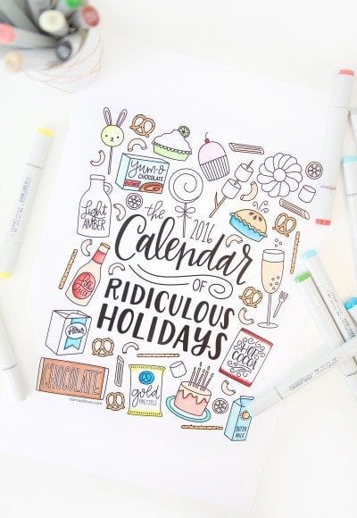 Free Printable Coloring Calendar Pages - Damask Love