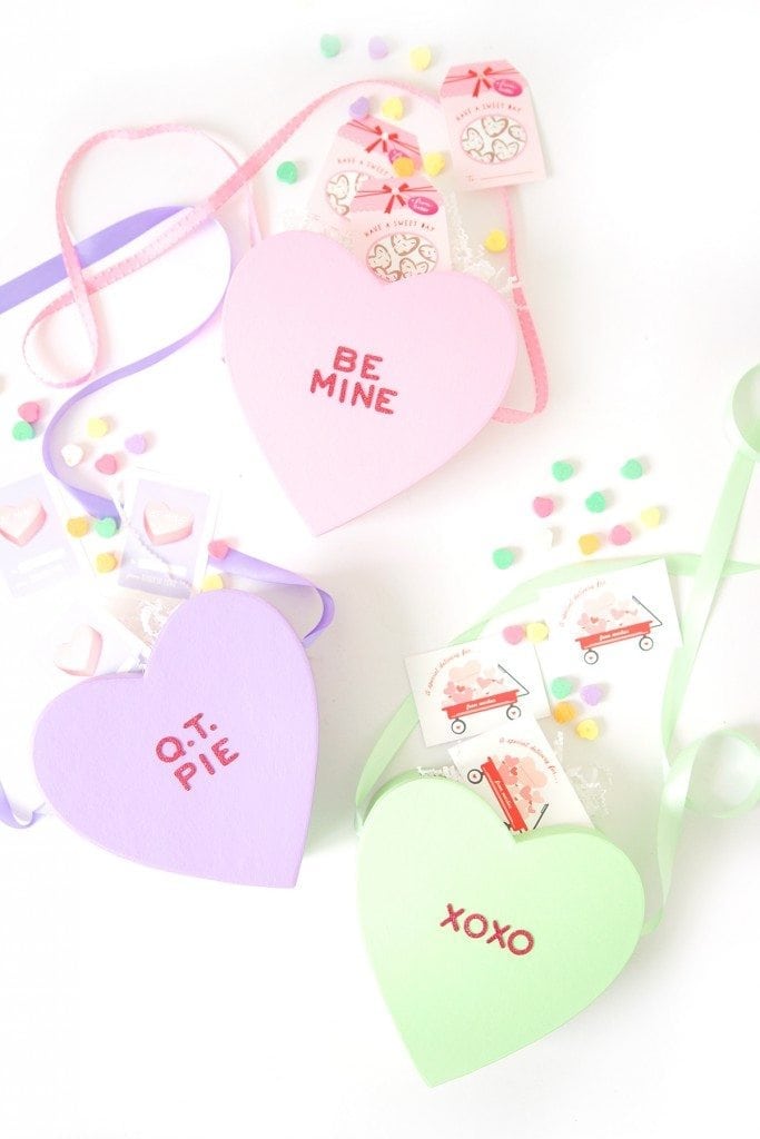 DIY Conversation Heart Bag - Damask Love