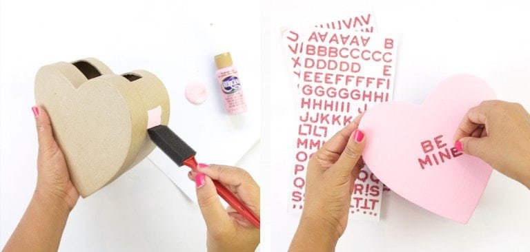 DIY Conversation Heart Bag - Damask Love