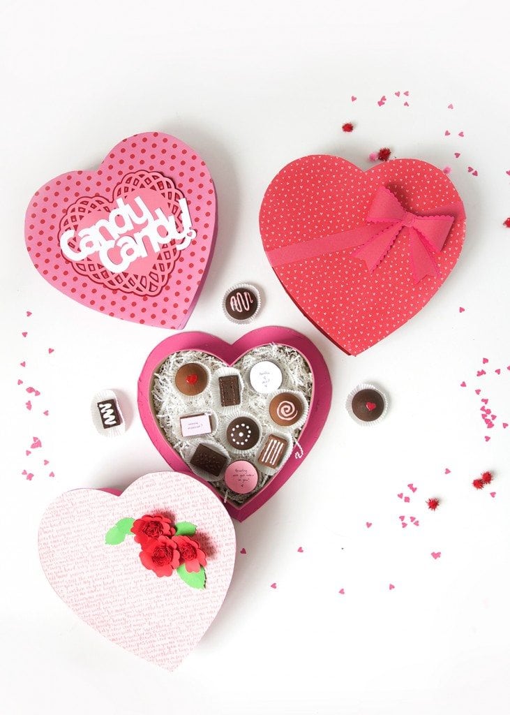DIY Valentine Box of Faux Chocolates - Damask Love