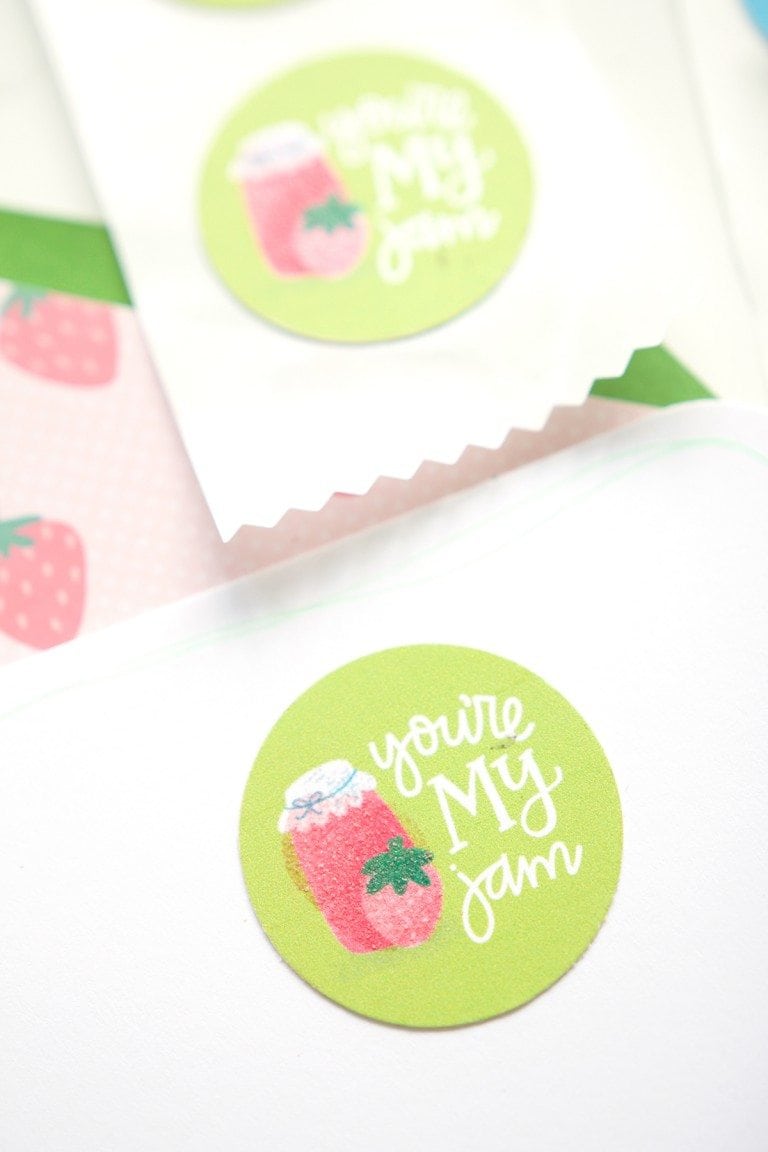 DIY Printable Scratch and Sniff Stickers - Damask Love