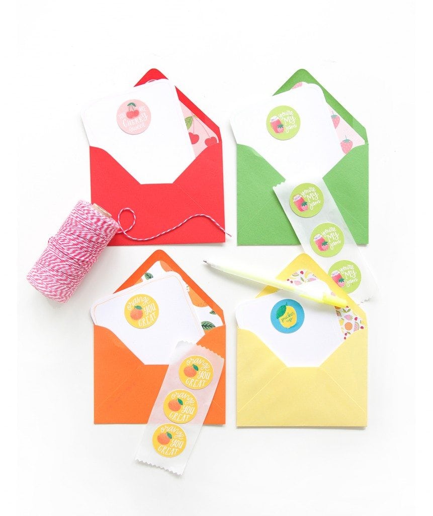 DIY Printable Scratch and Sniff Stickers - Damask Love