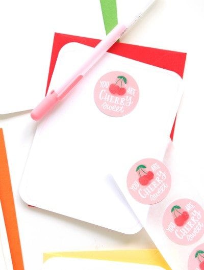 DIY Printable Scratch and Sniff Stickers - Damask Love