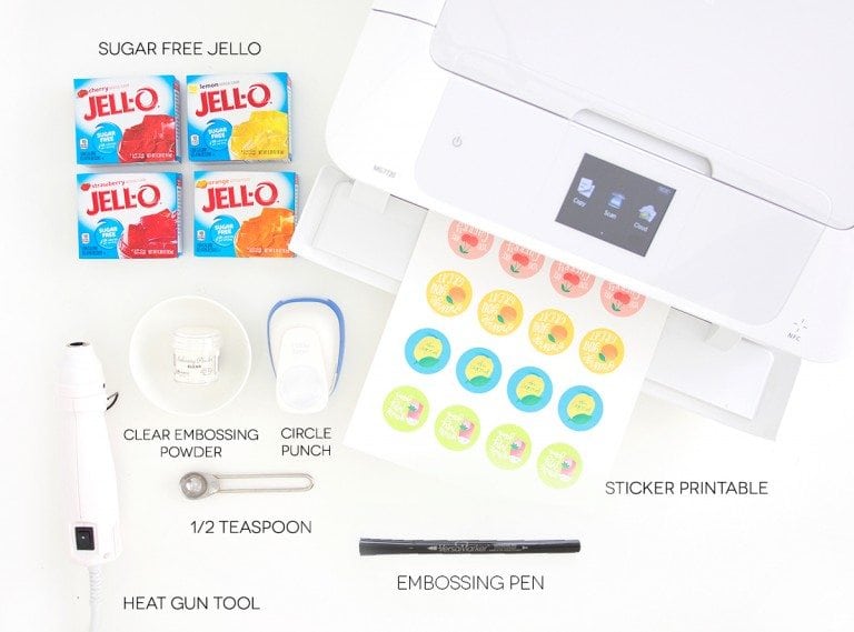 DIY Printable Scratch and Sniff Stickers - Damask Love