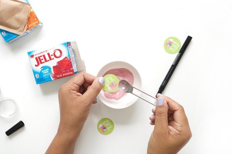 DIY Printable Scratch and Sniff Stickers - Damask Love