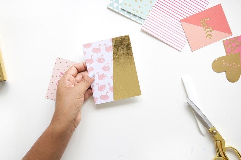 Easy DIY Foiled Stationery - Damask Love