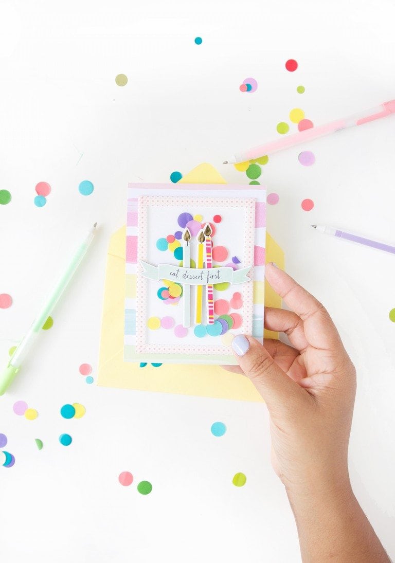 DIY Easy Shaker Cards - Damask Love