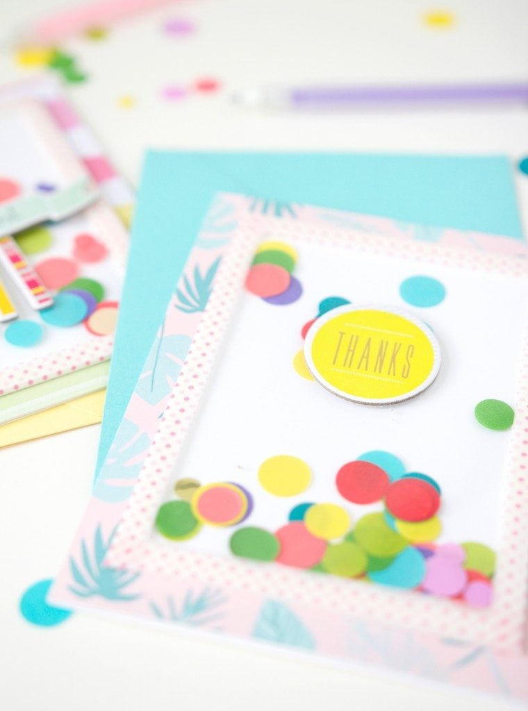 DIY Easy Shaker Cards - Damask Love