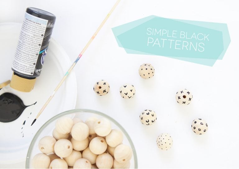 How to Paint Wooden Beads - Damask Love