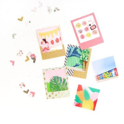 Perfect Paper Polaroid Frames - Damask Love