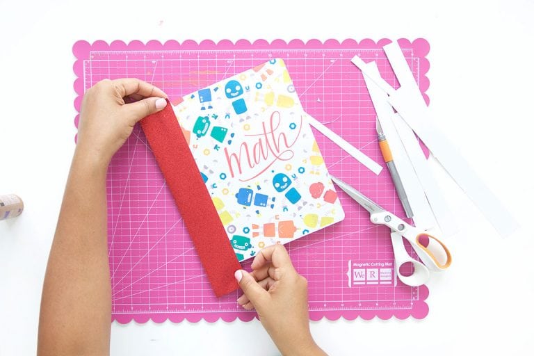 Printable Composition Book Covers - Damask Love