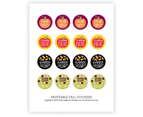 DIY Fall Scratch and Sniff Stickers - Damask Love