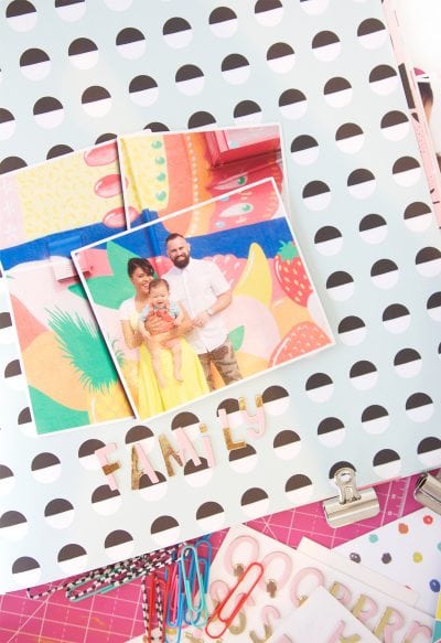 Make an Easy DIY Scrapbook - Damask Love