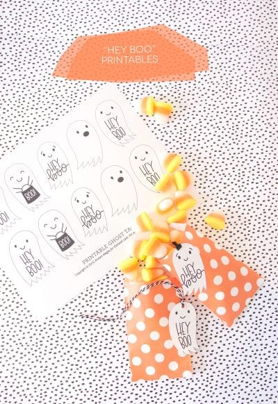 "Hey Boo" Halloween Tag Printables - Damask Love