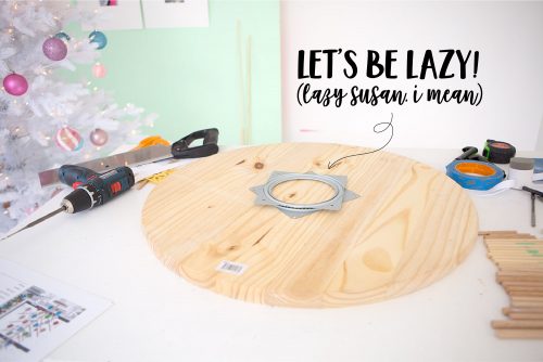 Lazy Susan Christmas Tree - Damask Love