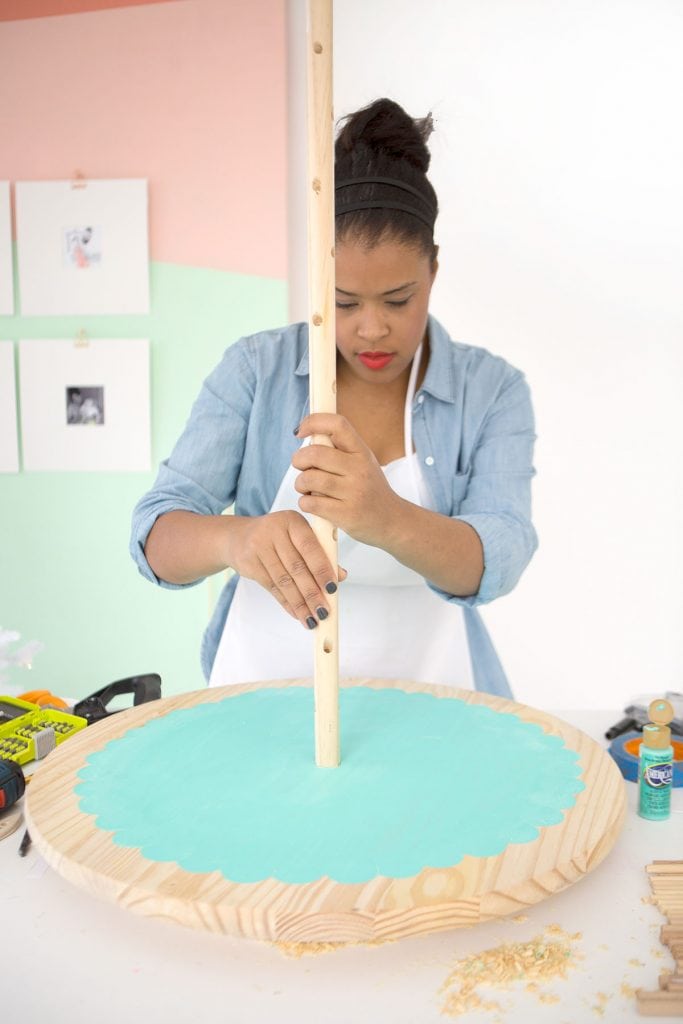 Lazy Susan Christmas Tree - Damask Love