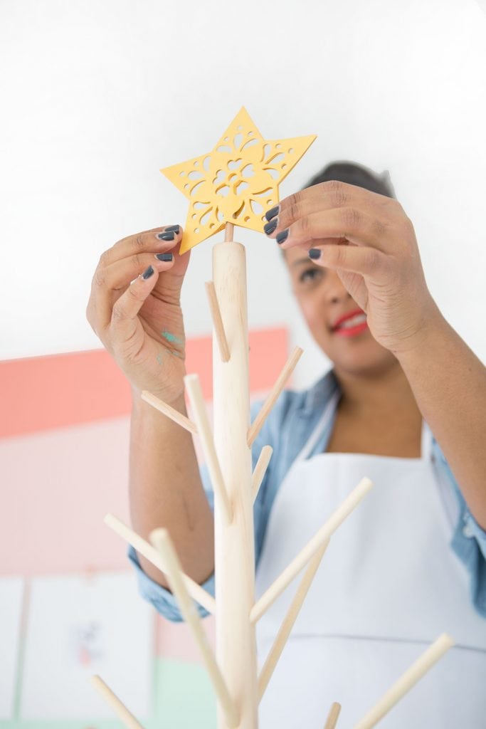 Lazy Susan Christmas Tree - Damask Love