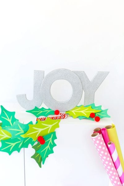 DIY Glitter "Joy" Decor - Damask Love