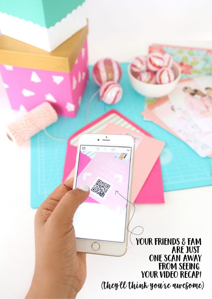 Video Embedded QR Code Holiday Cards + Giveaway - Damask Love