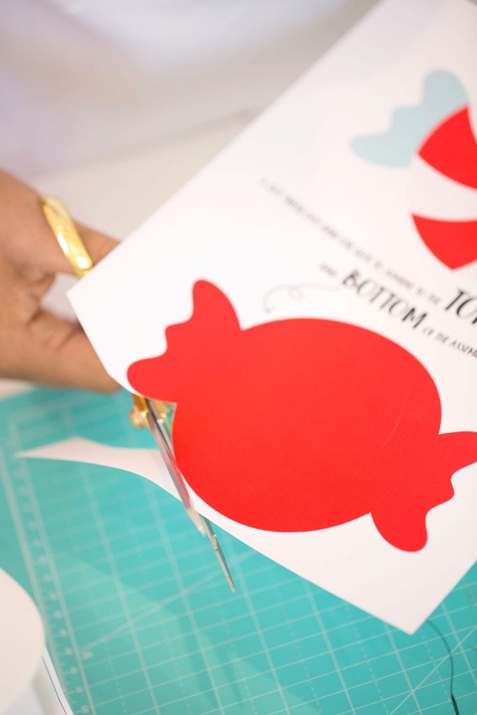 Printable Peppermint Treat Box - Damask Love