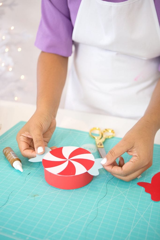 Printable Peppermint Treat Box - Damask Love