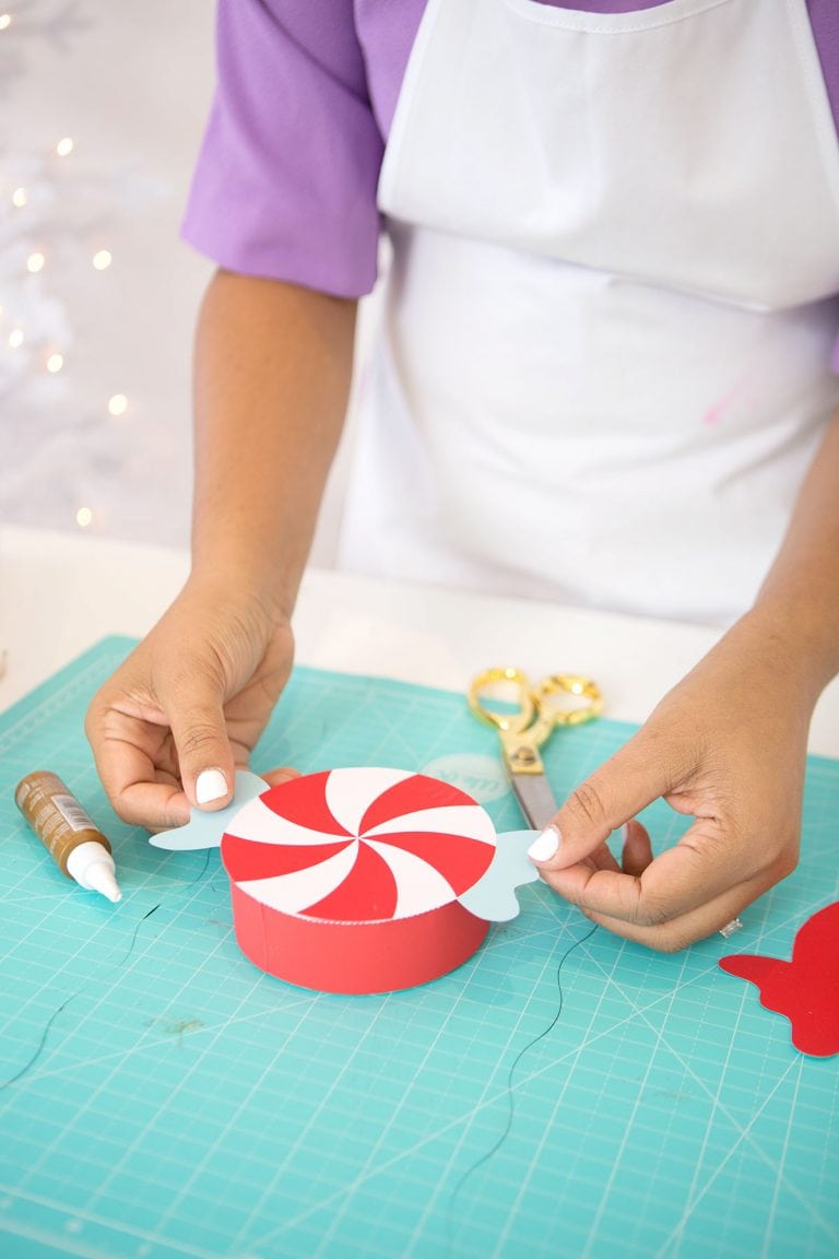 Printable Peppermint Treat Box - Damask Love