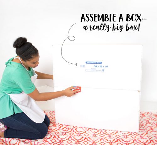 DIY Cardboard Box Fireplace - Damask Love