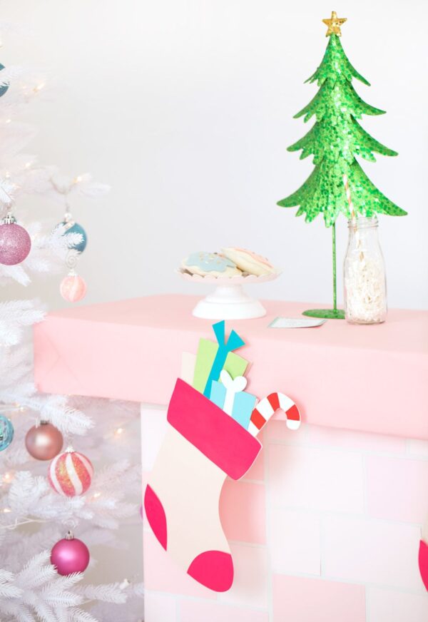 DIY Cardboard Box Fireplace - Damask Love