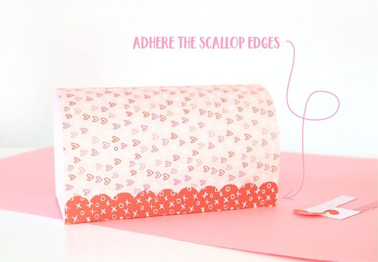 Printable Valentine's Day Mailbox - Damask Love