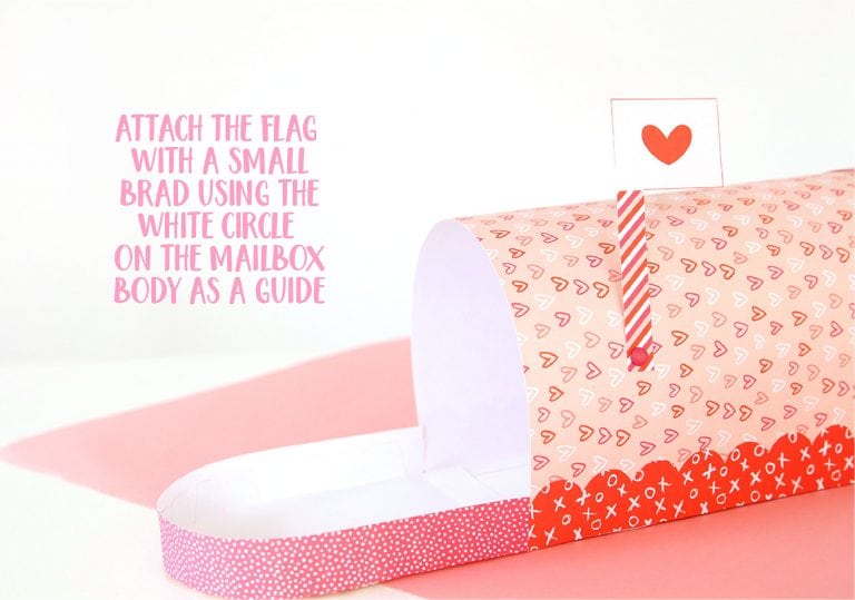 Printable Valentine's Day Mailbox - Damask Love