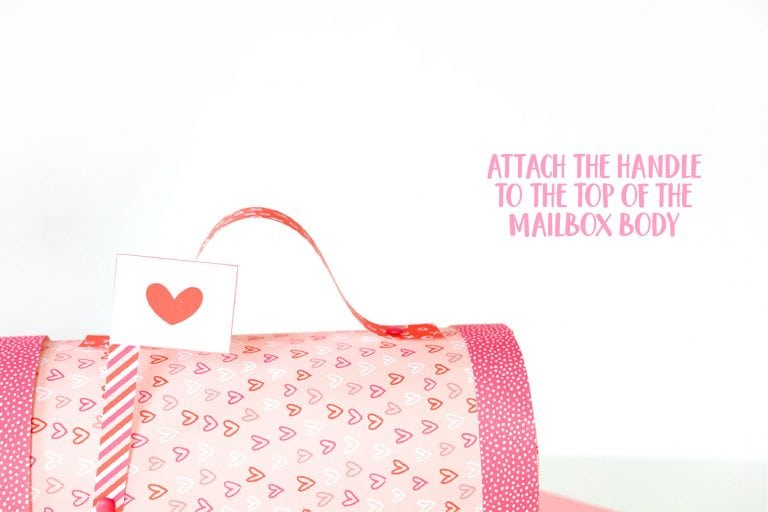 Printable Valentine's Day Mailbox - Damask Love